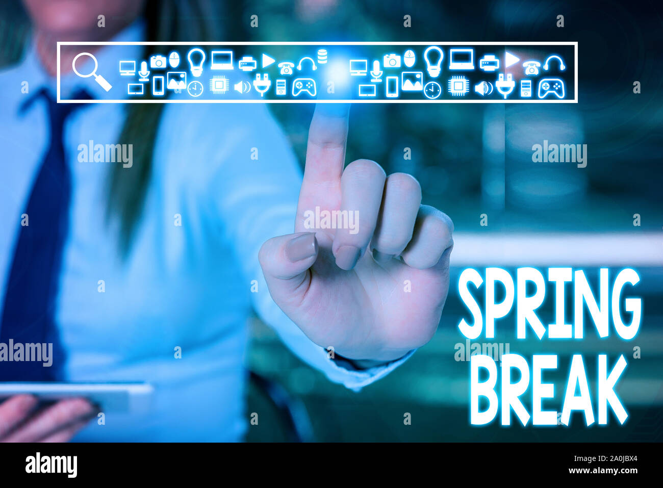 Handwriting text writing Spring Break. Conceptual photo Vacation period ...