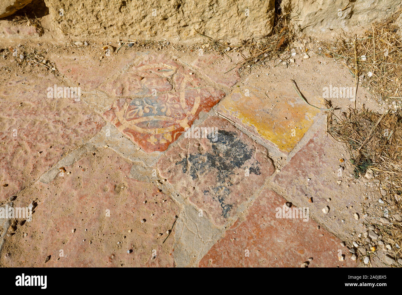 Heraldic polychrome tiles hi-res stock photography and images - Alamy