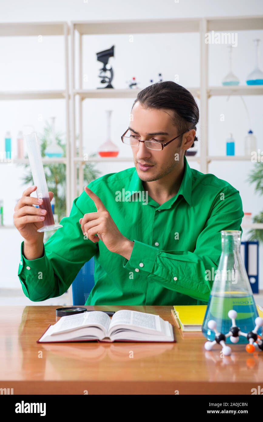 The chemistry student studying for exams Stock Photo - Alamy