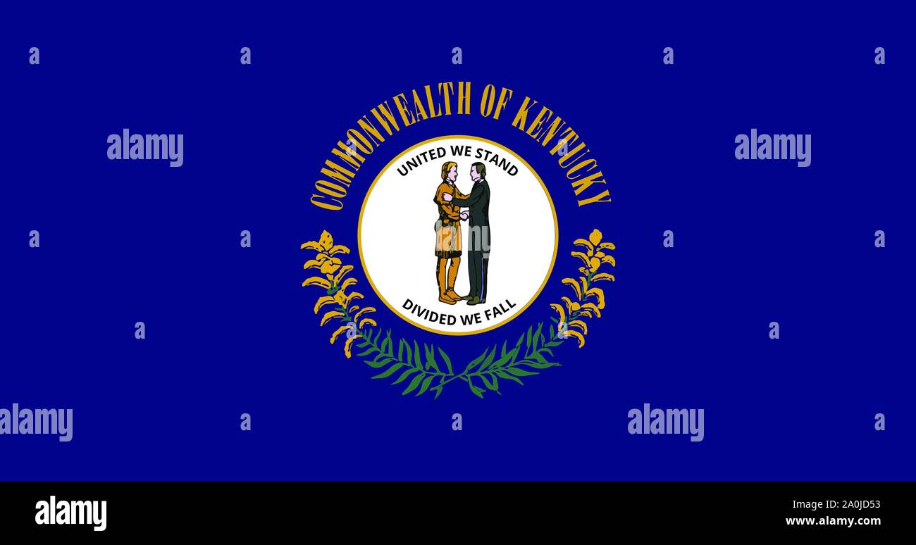 Kentucky State of America flag, vector image Stock Vector Image & Art ...