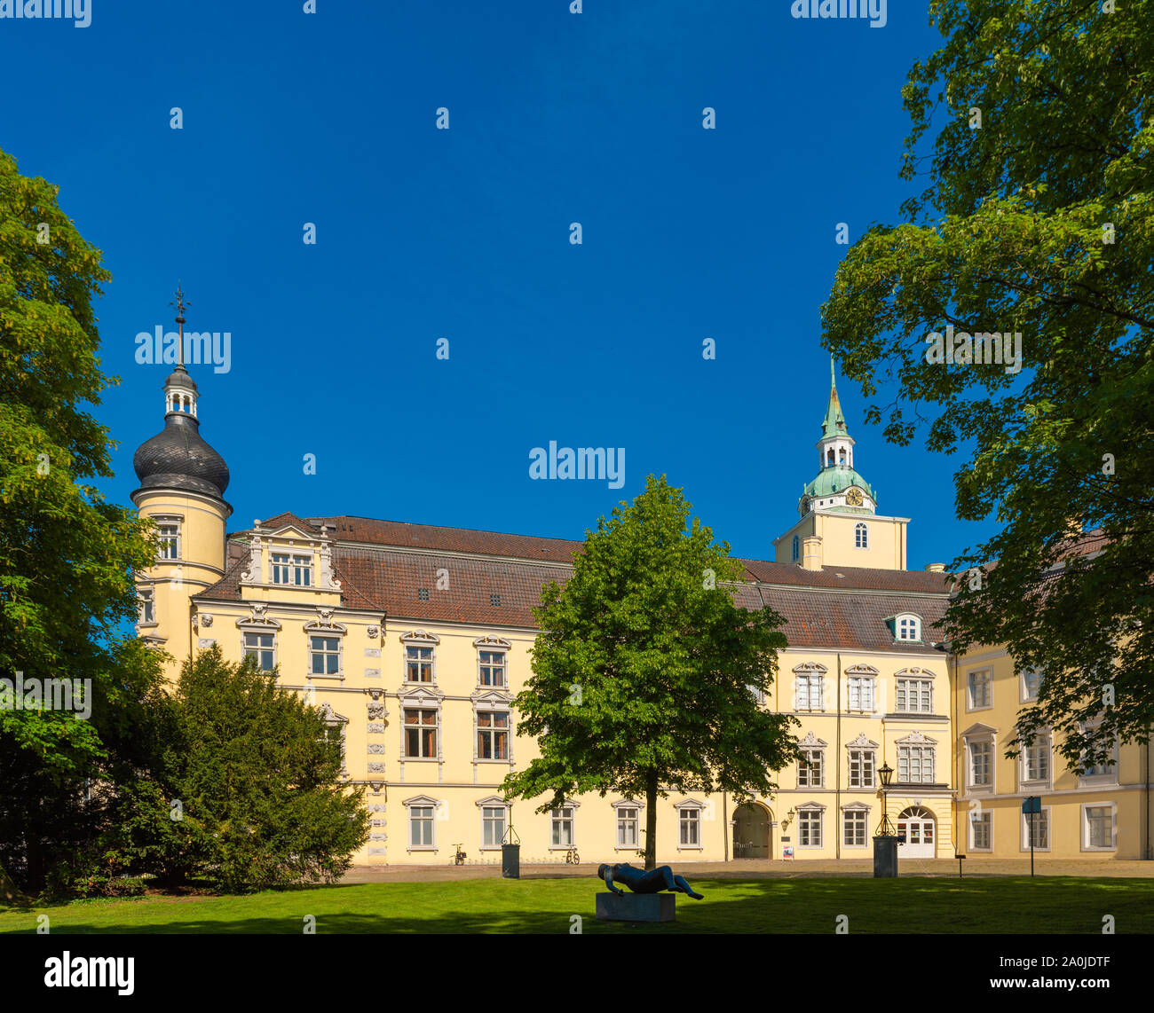 View of Oldenburg Castle, Oldenburg, Germany. Copy space for text Stock ...