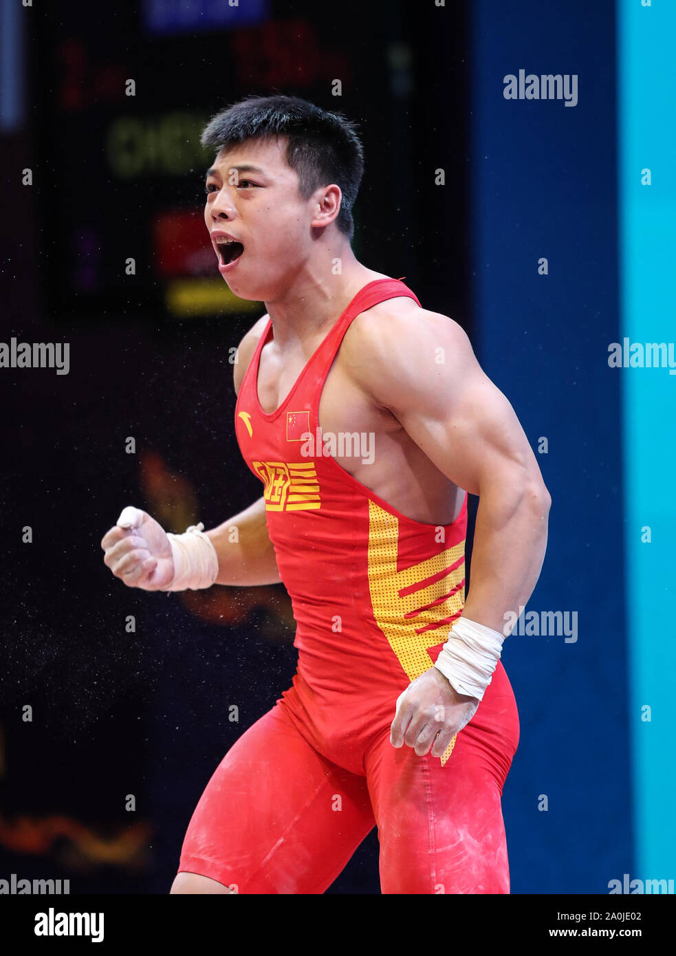 Pattaya, Thailand. 20th Sep, 2019. Chen Lijun of China celebrates ...