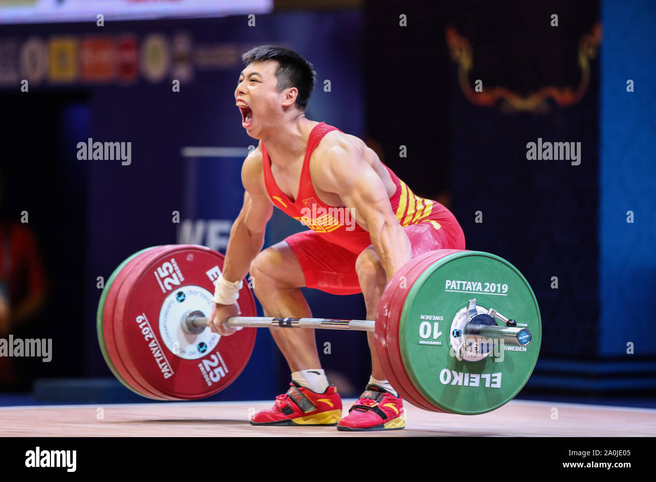 Pattaya, Thailand. 20th Sep, 2019. Chen Lijun of China competes during ...