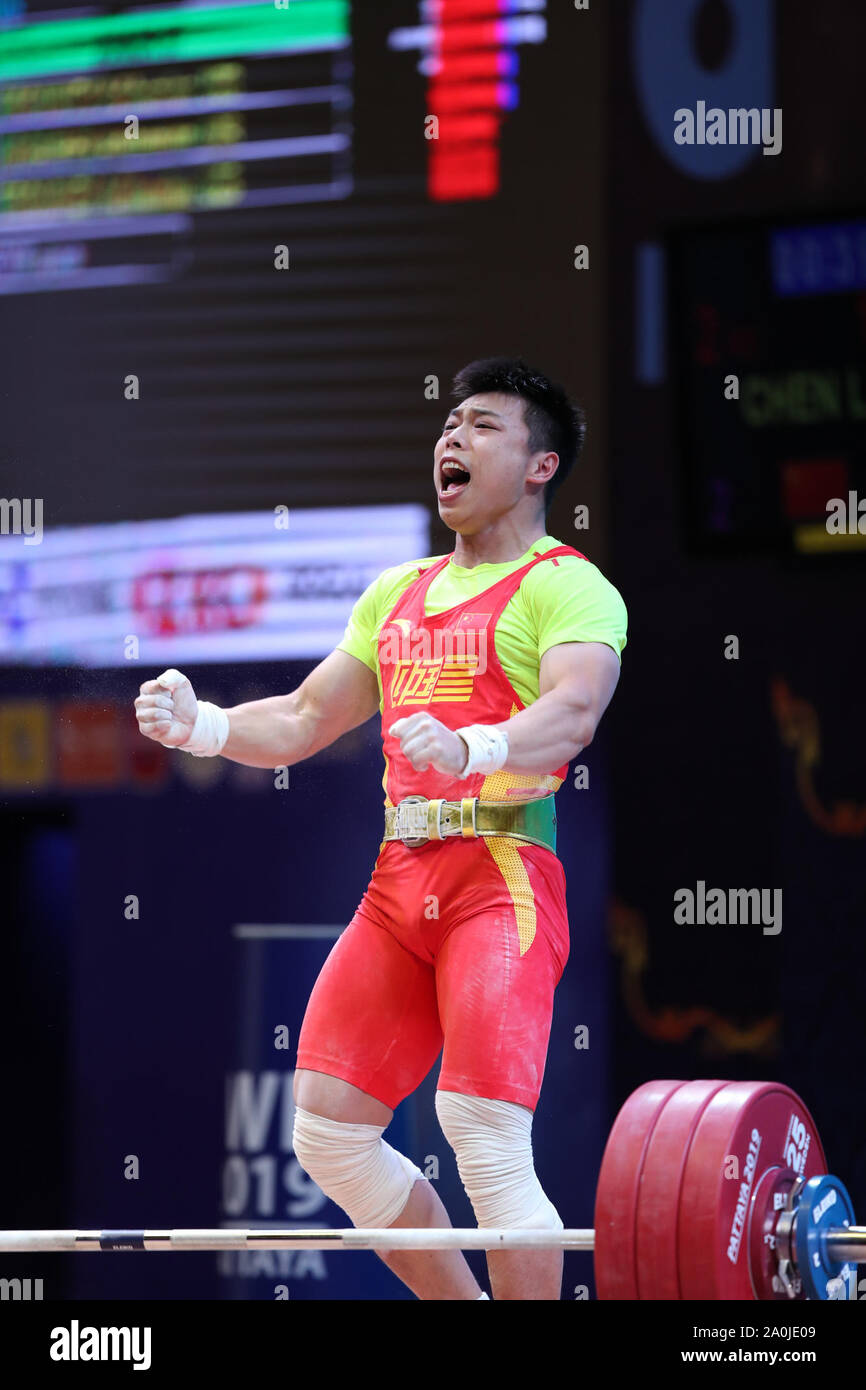 Pattaya, Thailand. 20th Sep, 2019. Chen Lijun of China celebrates ...