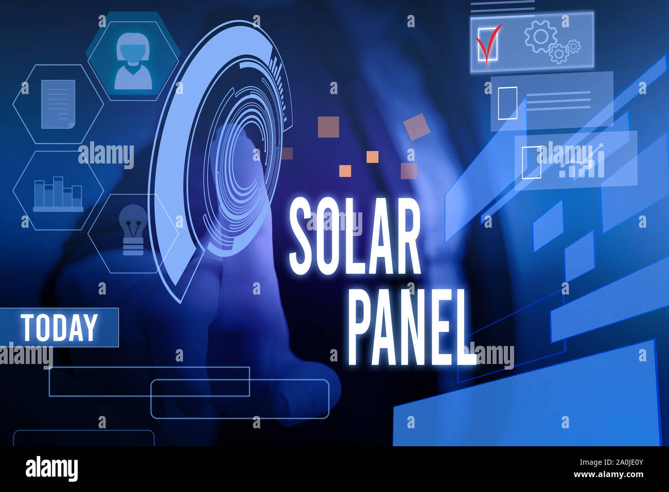 Conceptual hand writing showing Solar Panel. Concept meaning designed to absorb suns rays source ...
