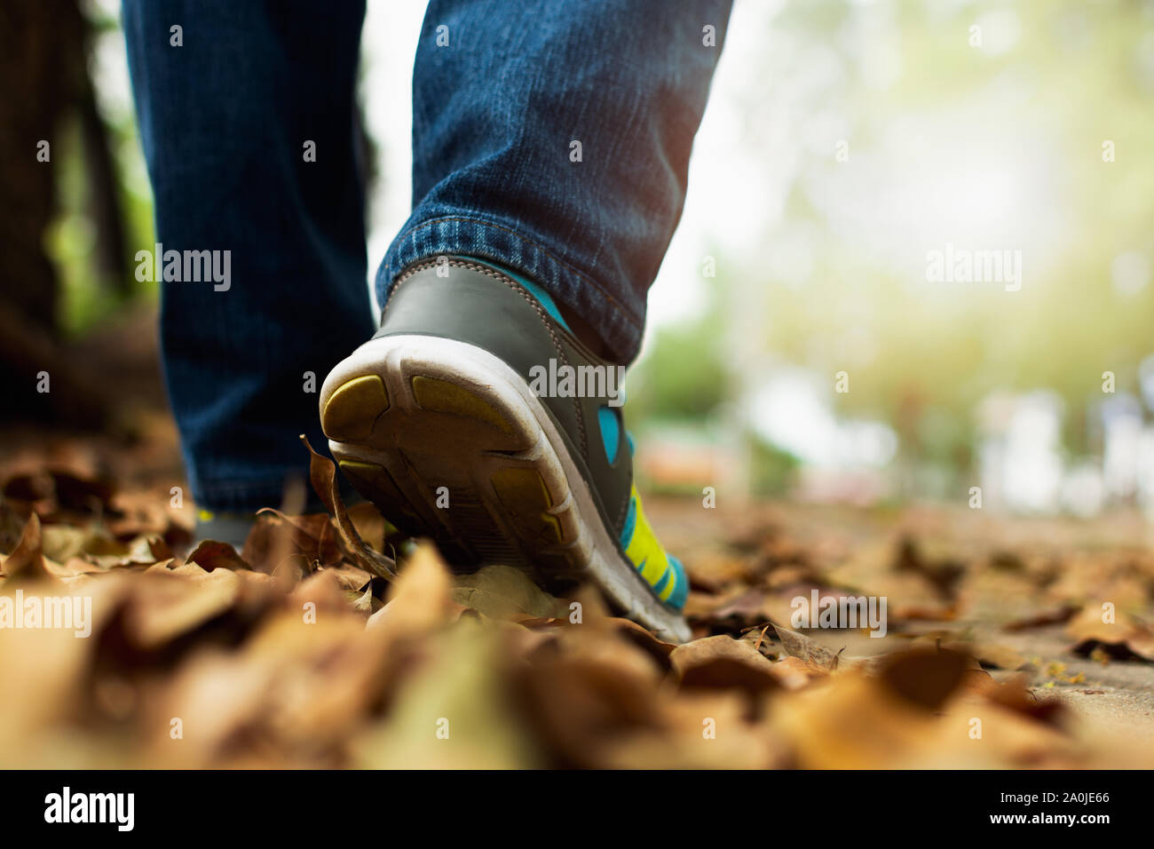 Walkway close up feet hi-res stock photography and images - Alamy