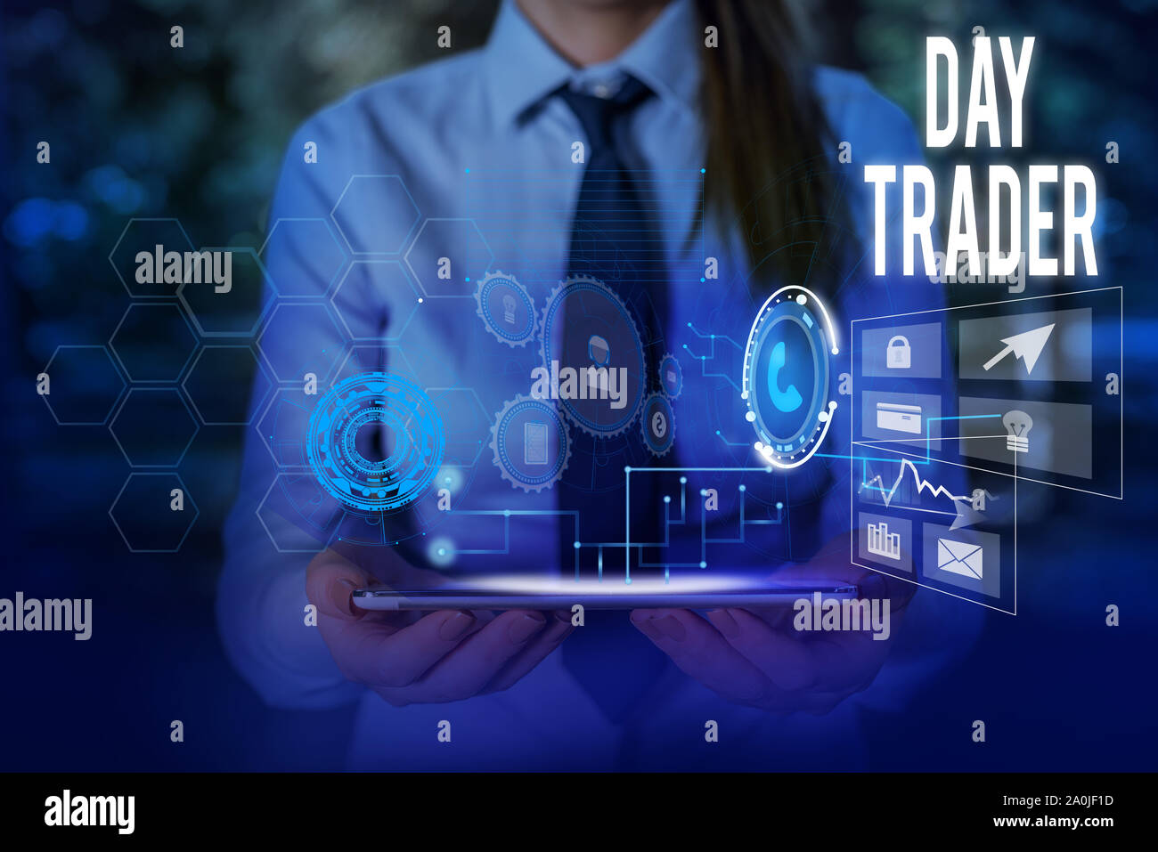 Writing note showing Day Trader. Business concept for A demonstrating ...