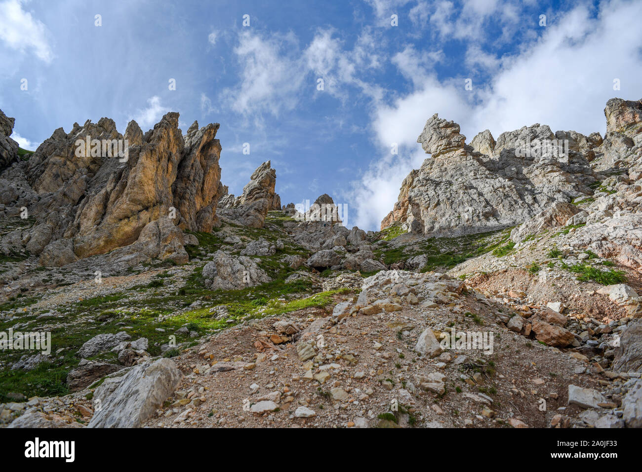 Dolomites landscape, rocks and mountains in the UNESCO list in South ...