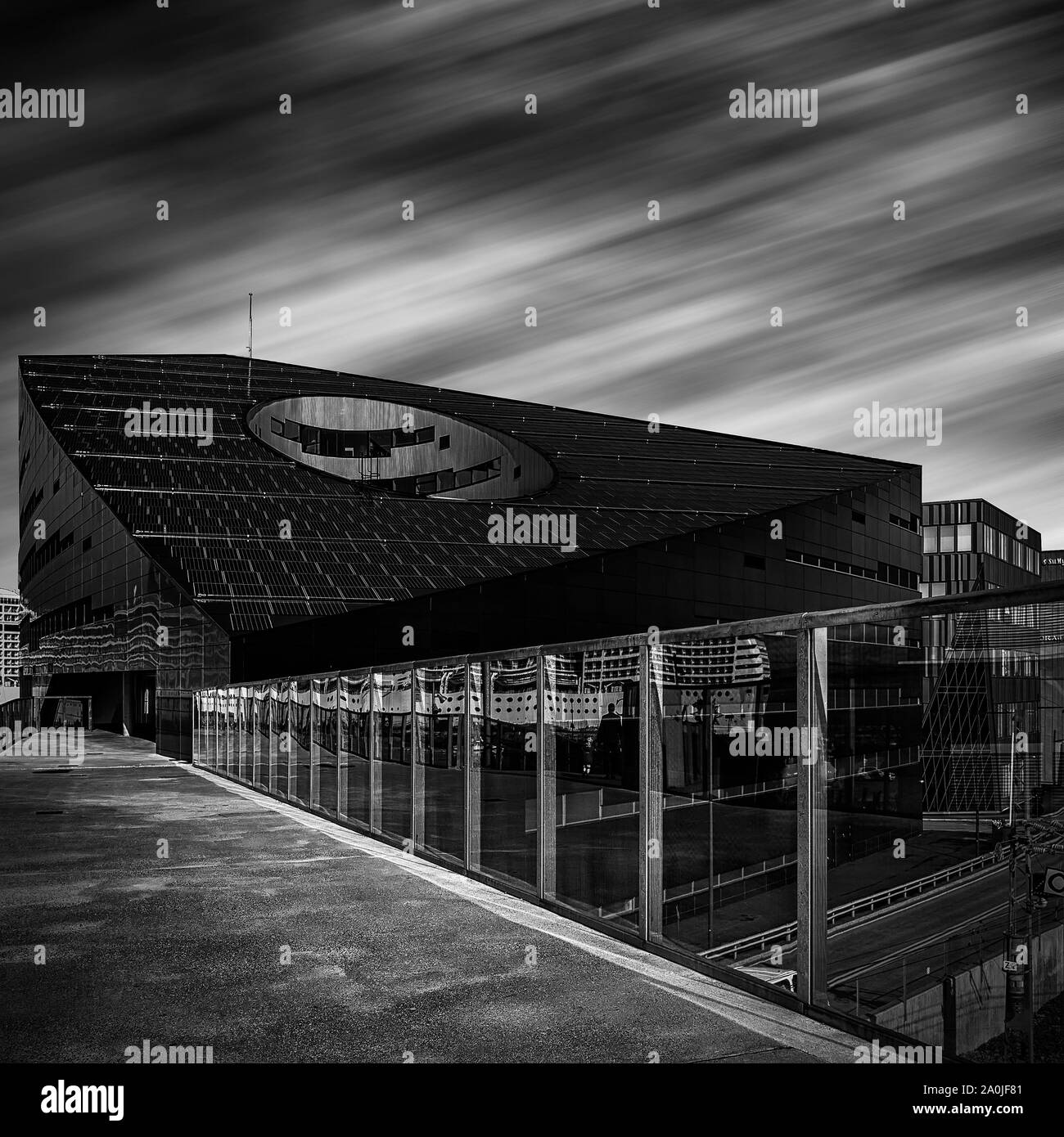 TRONDHEIM, NORWAY - SEPTEMBER 07, 2019: A black and white fine art ...