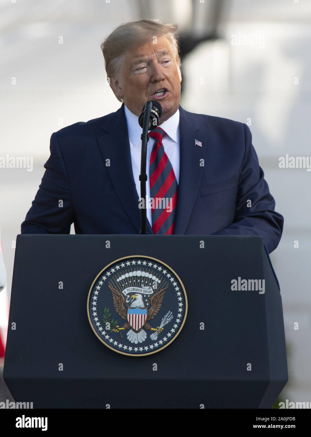 Washington DC, USA. 20th Sep, 2019. United States President Donald J ...