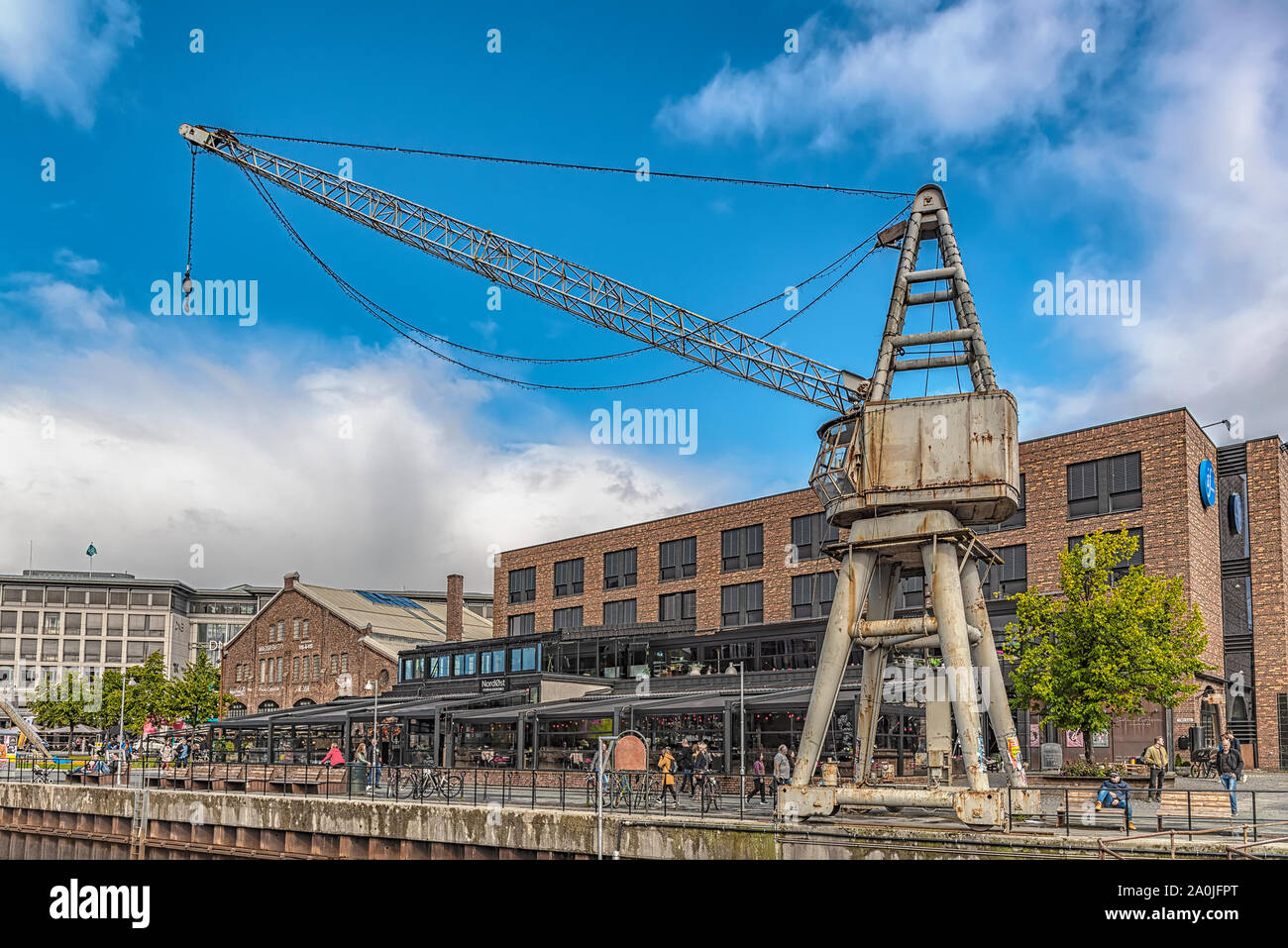 TRONDHEIM, NORWAY - SEPTEMBER 07, 2019: A modern shopping centre ...