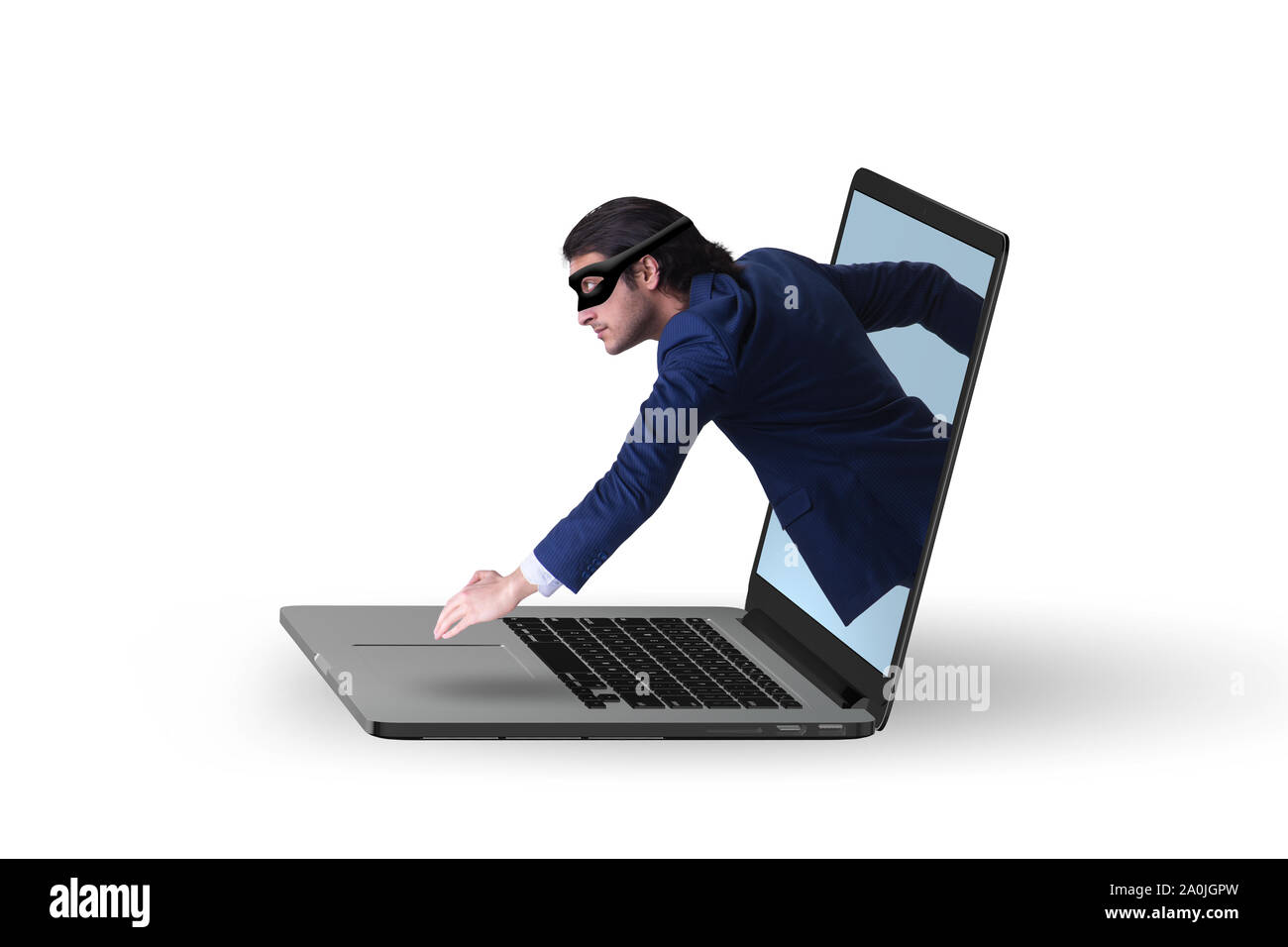 The hacker man trying to steal personal data Stock Photo - Alamy
