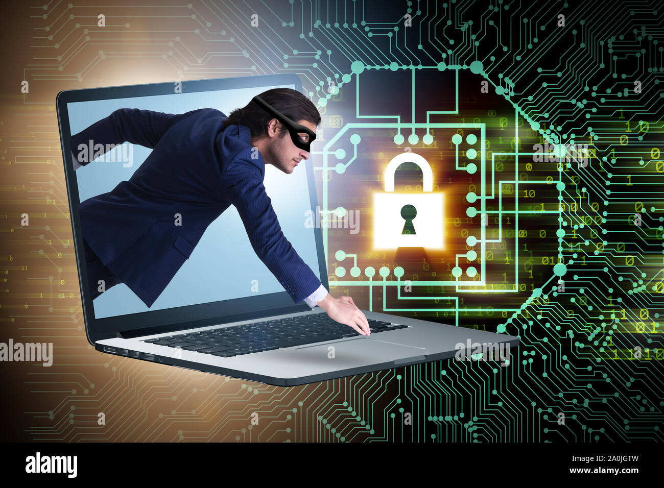 The hacker man trying to steal personal data Stock Photo - Alamy