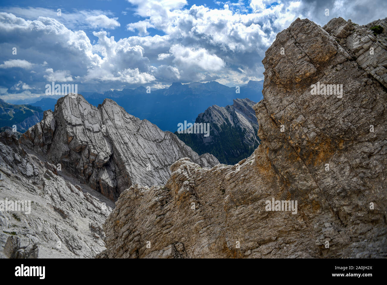 Dolomites landscape, rocks and mountains in the UNESCO list in South ...