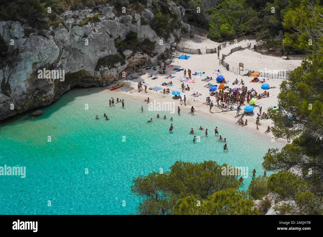 Cala Macarelleta in Menorca Stock Photo - Alamy