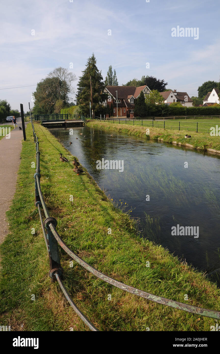 New River, Broxbourne, Hertfordshire Stock Photo - Alamy