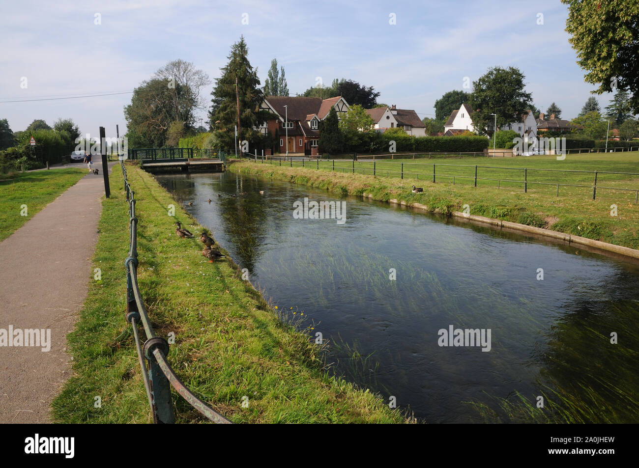 New River, Broxbourne, Hertfordshire Stock Photo - Alamy