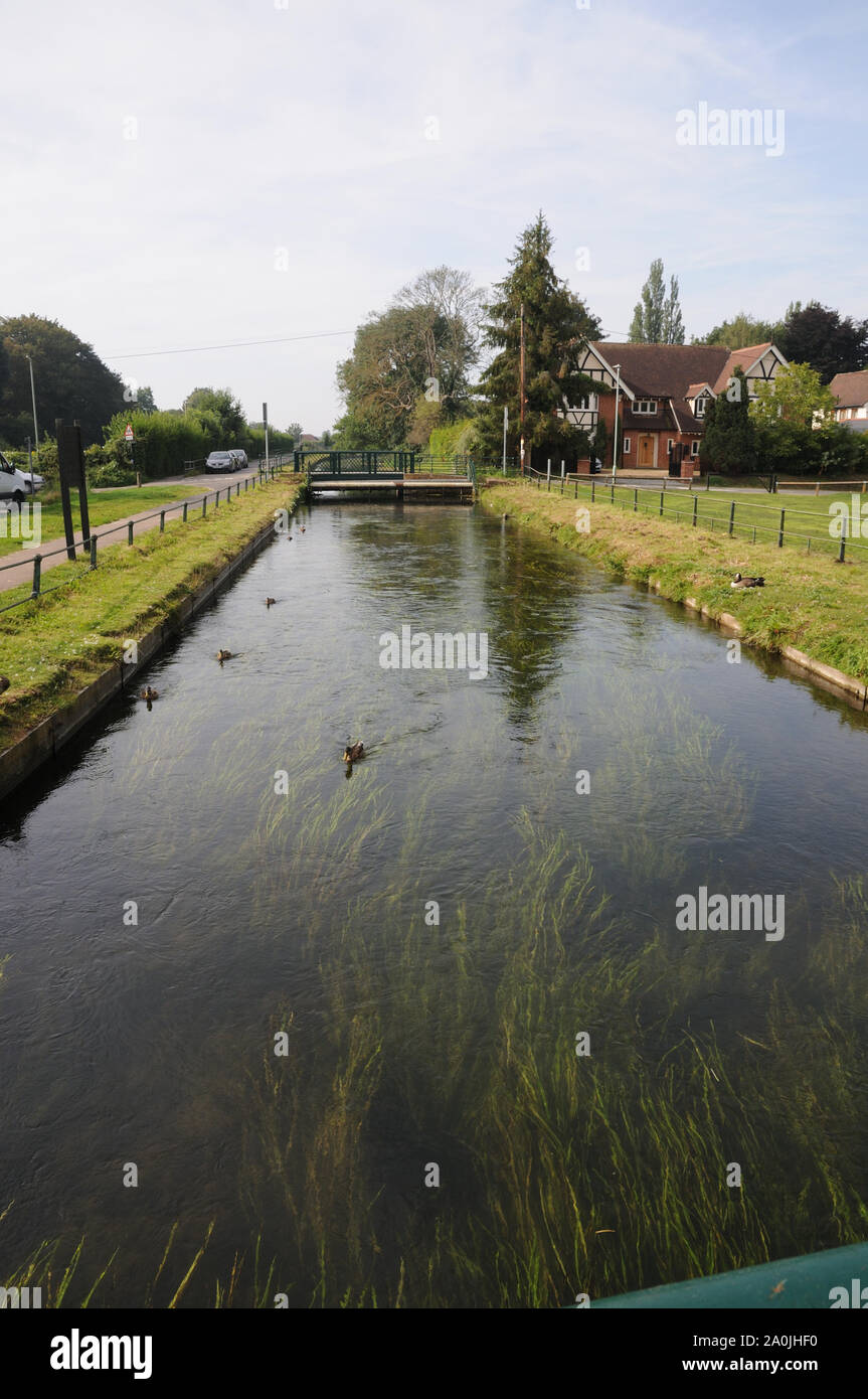 New River, Broxbourne, Hertfordshire Stock Photo - Alamy