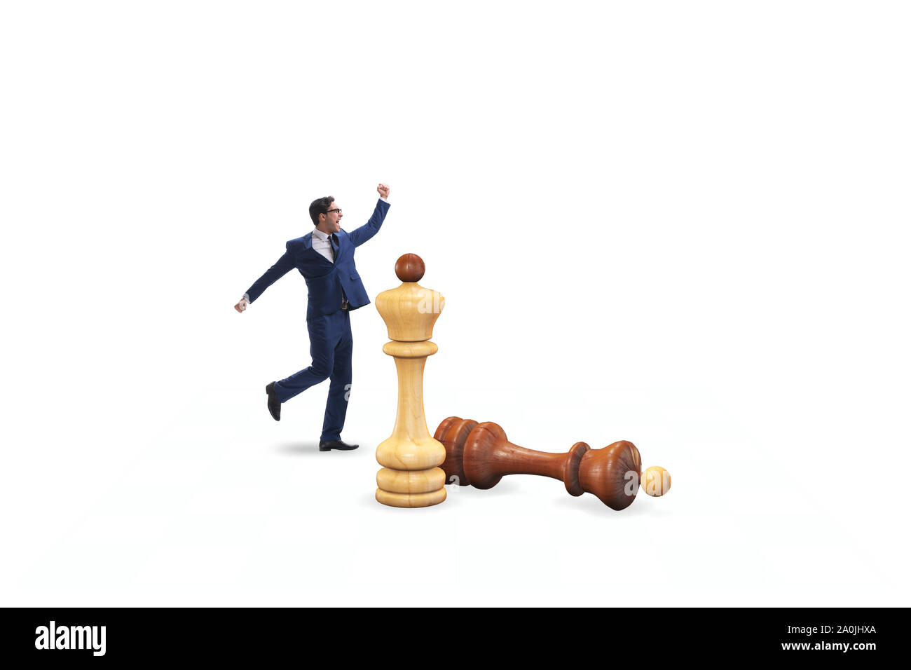 The strategy and tactics concept with businessman Stock Photo - Alamy