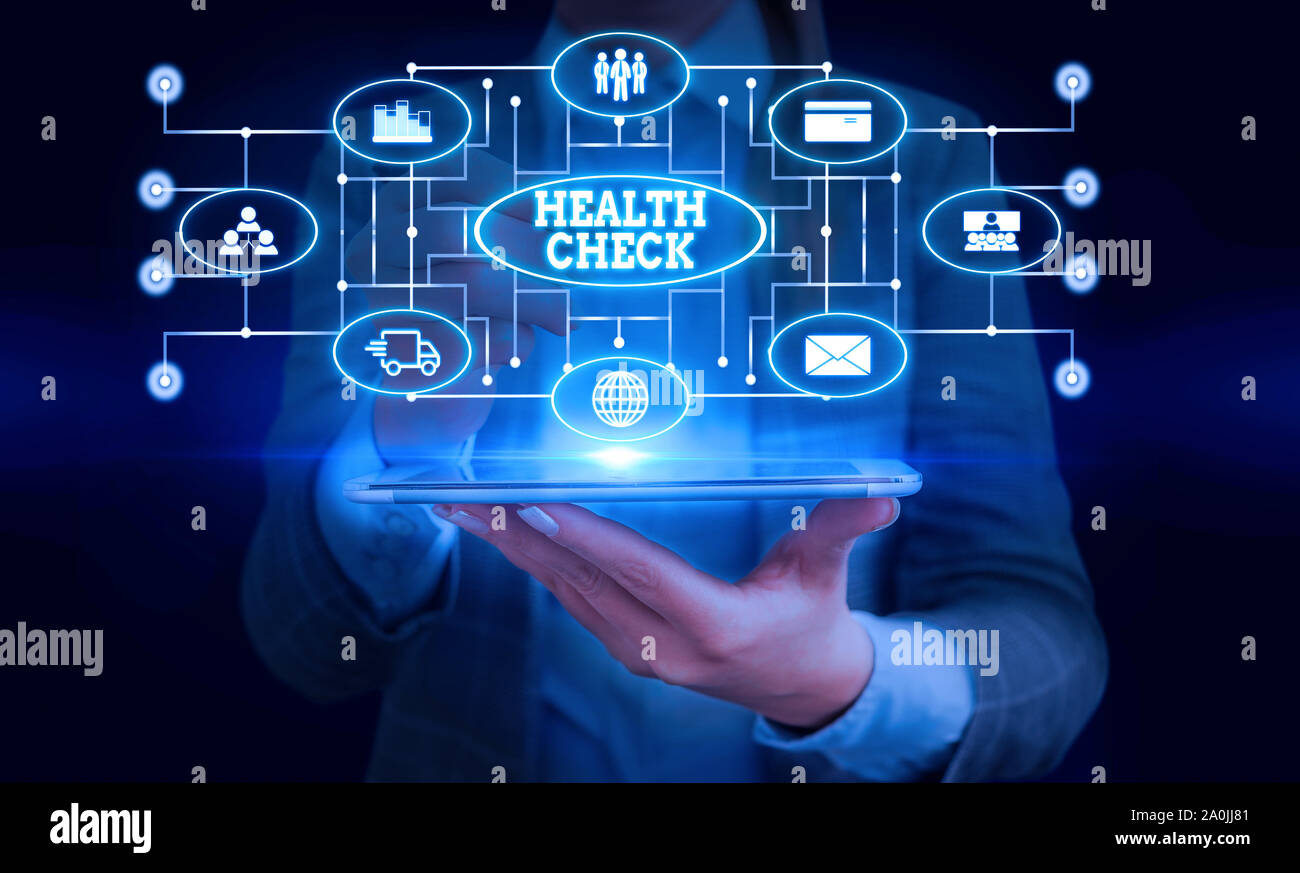 Conceptual hand writing showing Health Check. Concept meaning Medical ...