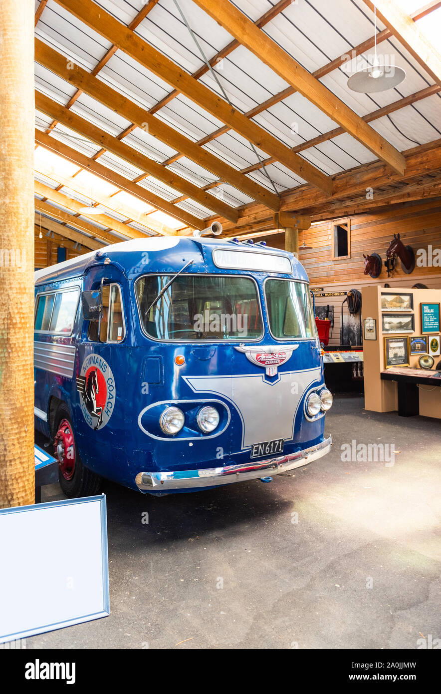 NELSON, NEW ZEALAND - OCTOBER 16, 2018: Ansair Flxible Clipper Bus ...