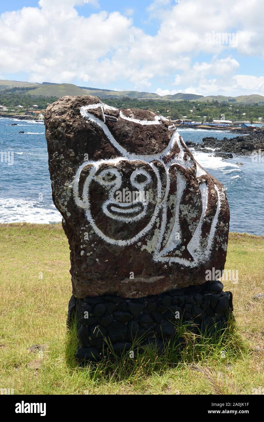 Easter Island figure Stock Photo - Alamy