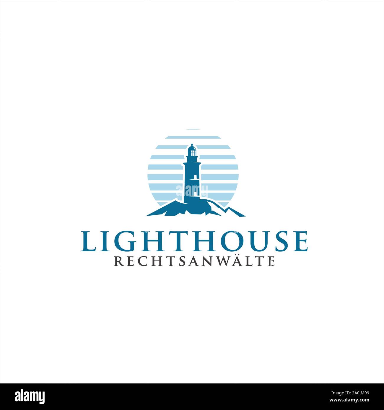 Moon with lighthouse Stock Vector Images - Alamy