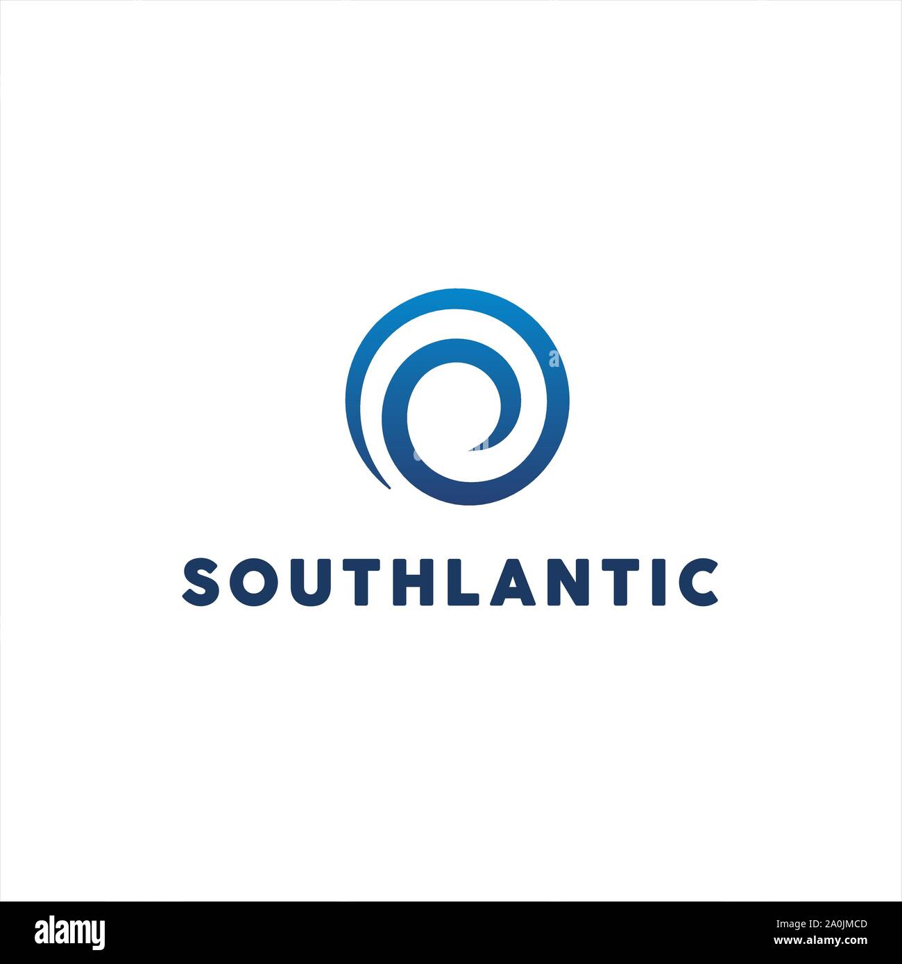 Blue Swirl Wave with Line Art Stock Vector Image & Art - Alamy