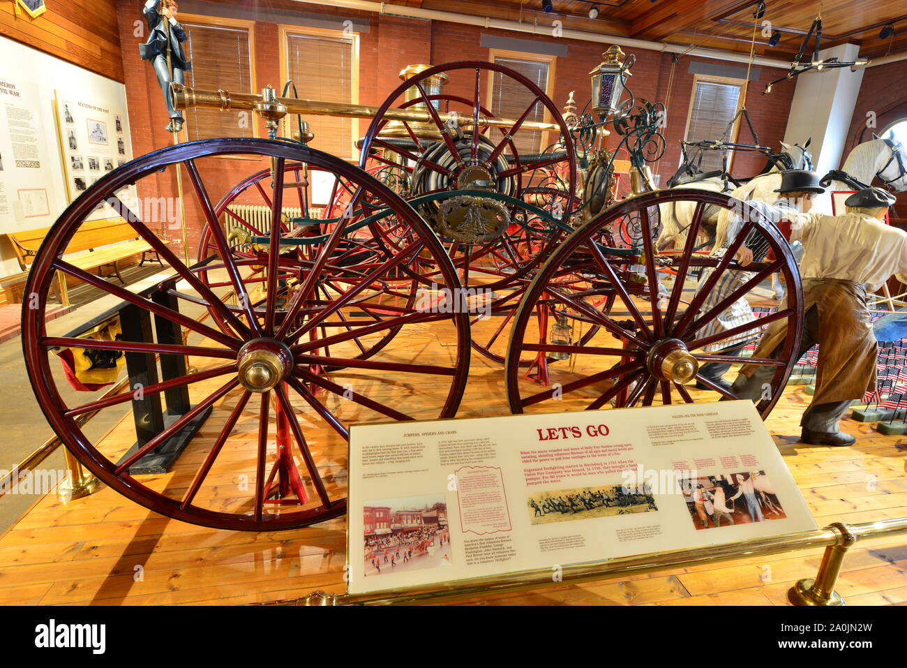 A vintage fire service Spider Carriage Stock Photo - Alamy