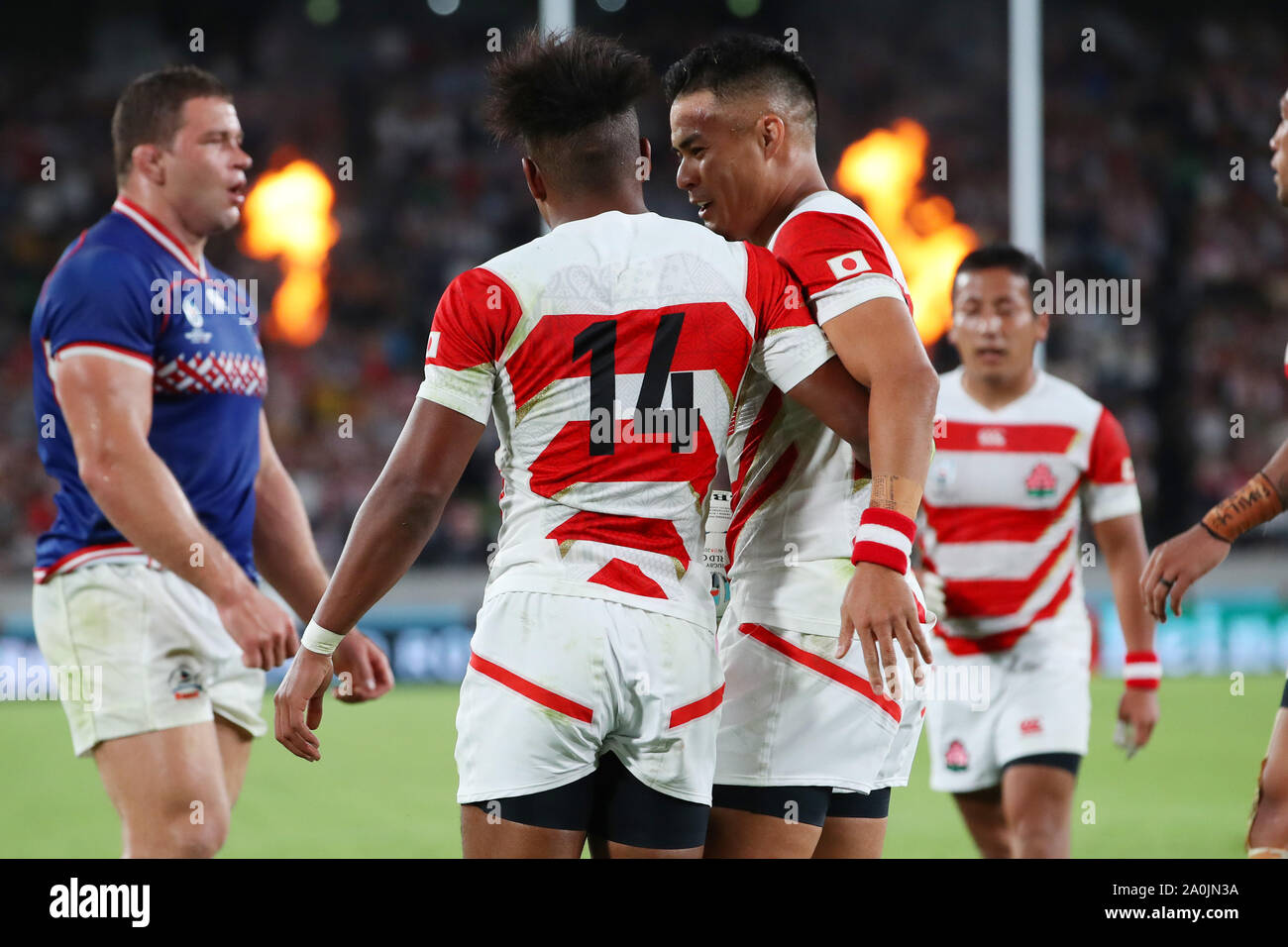 Tokyo, Japan. 20th Sep, 2019. (L-R) Kotaro Matsushima, Yu Tamura (JPN ...