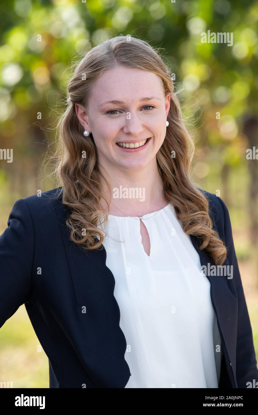 Palatinate, Germany. 20th Sep, 2019. Laura Gerhardt, candidate for the ...