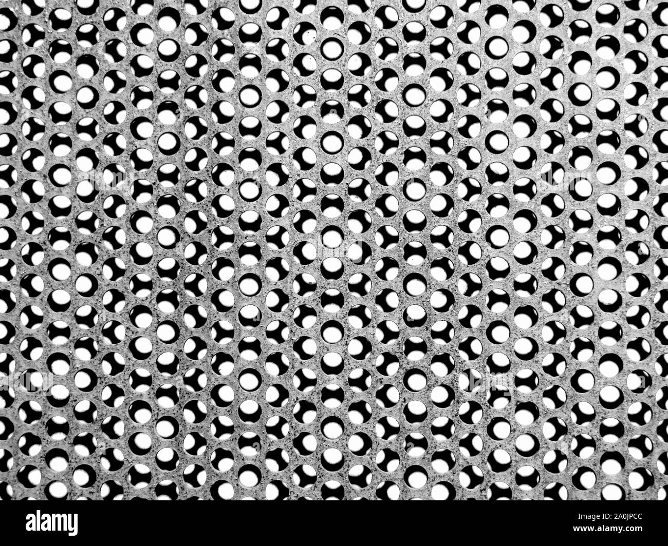 Abstract Patterns on Metal Grate Stock Photo - Alamy