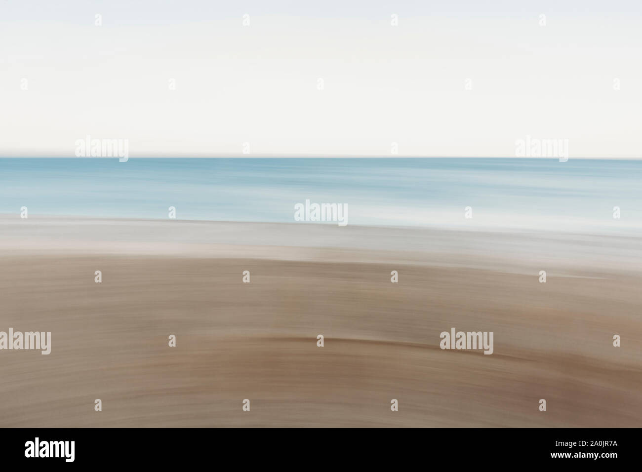 Abstract View of Ocean and Beach Stock Photo - Alamy
