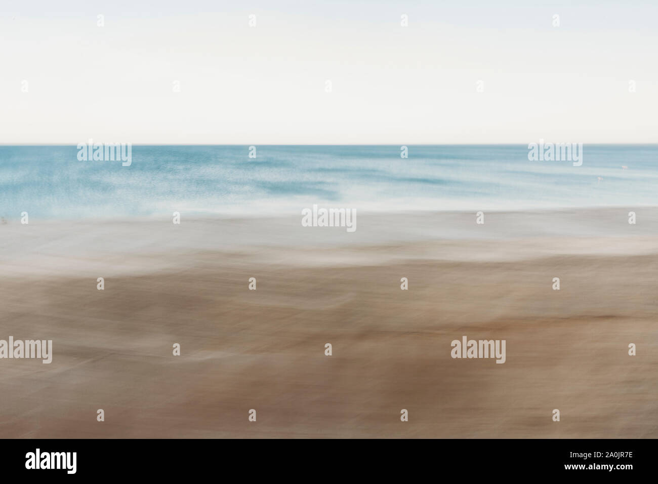 Abstract View of Ocean and Beach Stock Photo - Alamy