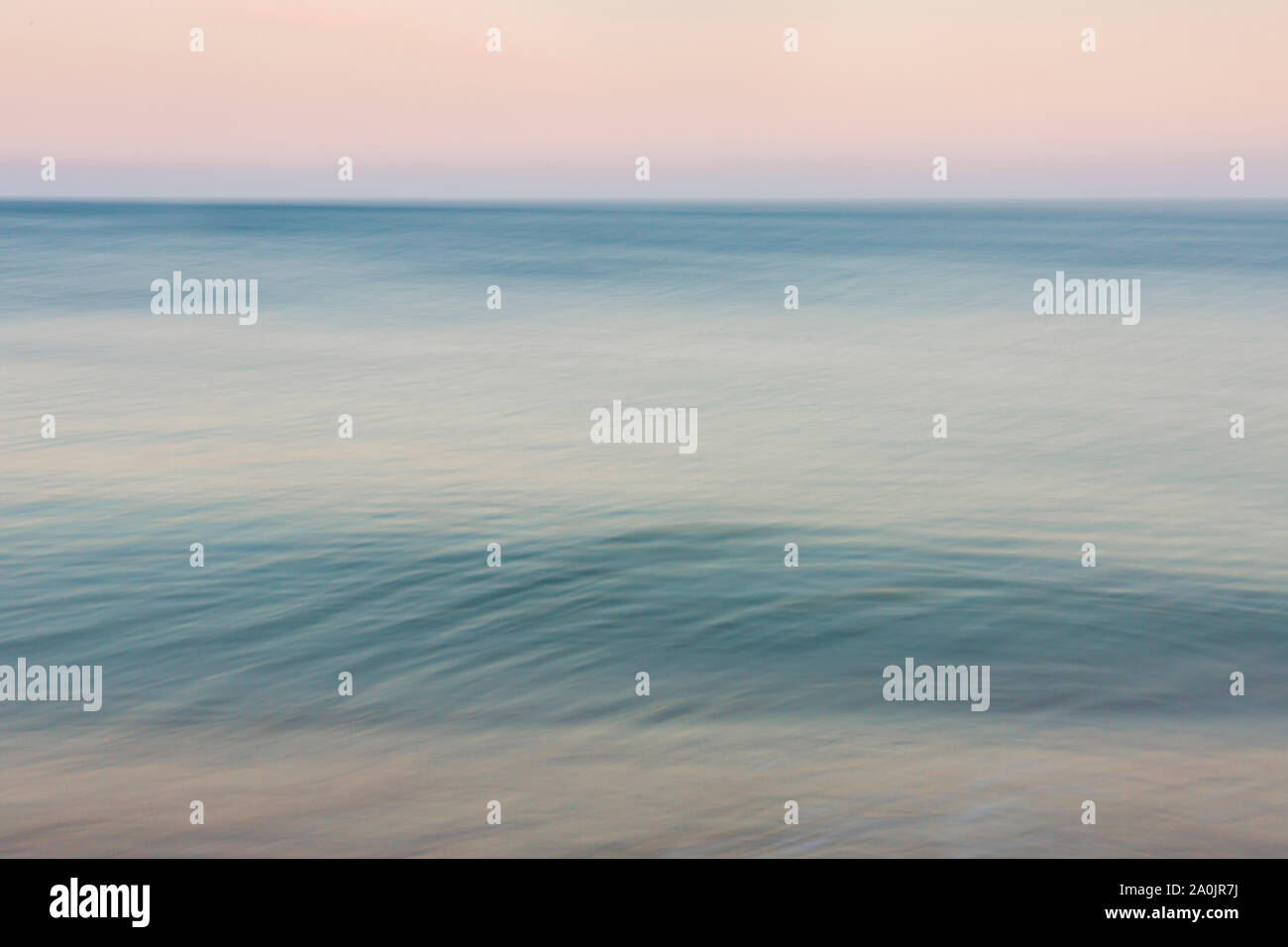 Abstract View of Ocean at Sunset Stock Photo - Alamy