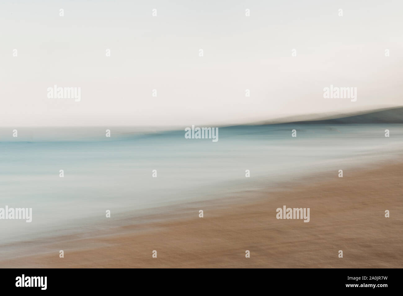 Abstract View of Ocean and Beach Stock Photo - Alamy