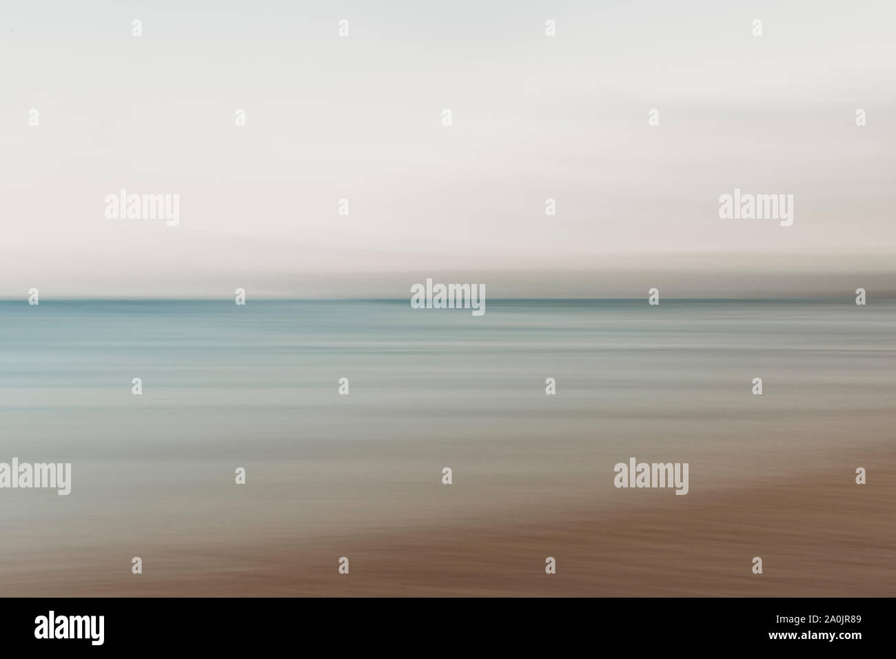 Abstract View of Ocean and Beach Stock Photo - Alamy