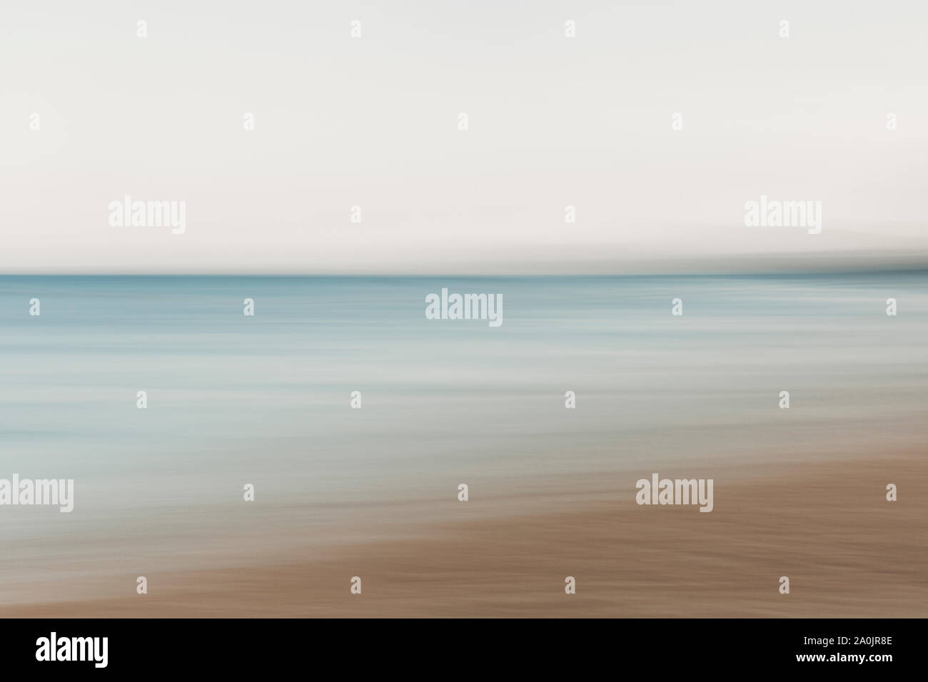 Abstract View of Ocean and Beach Stock Photo - Alamy