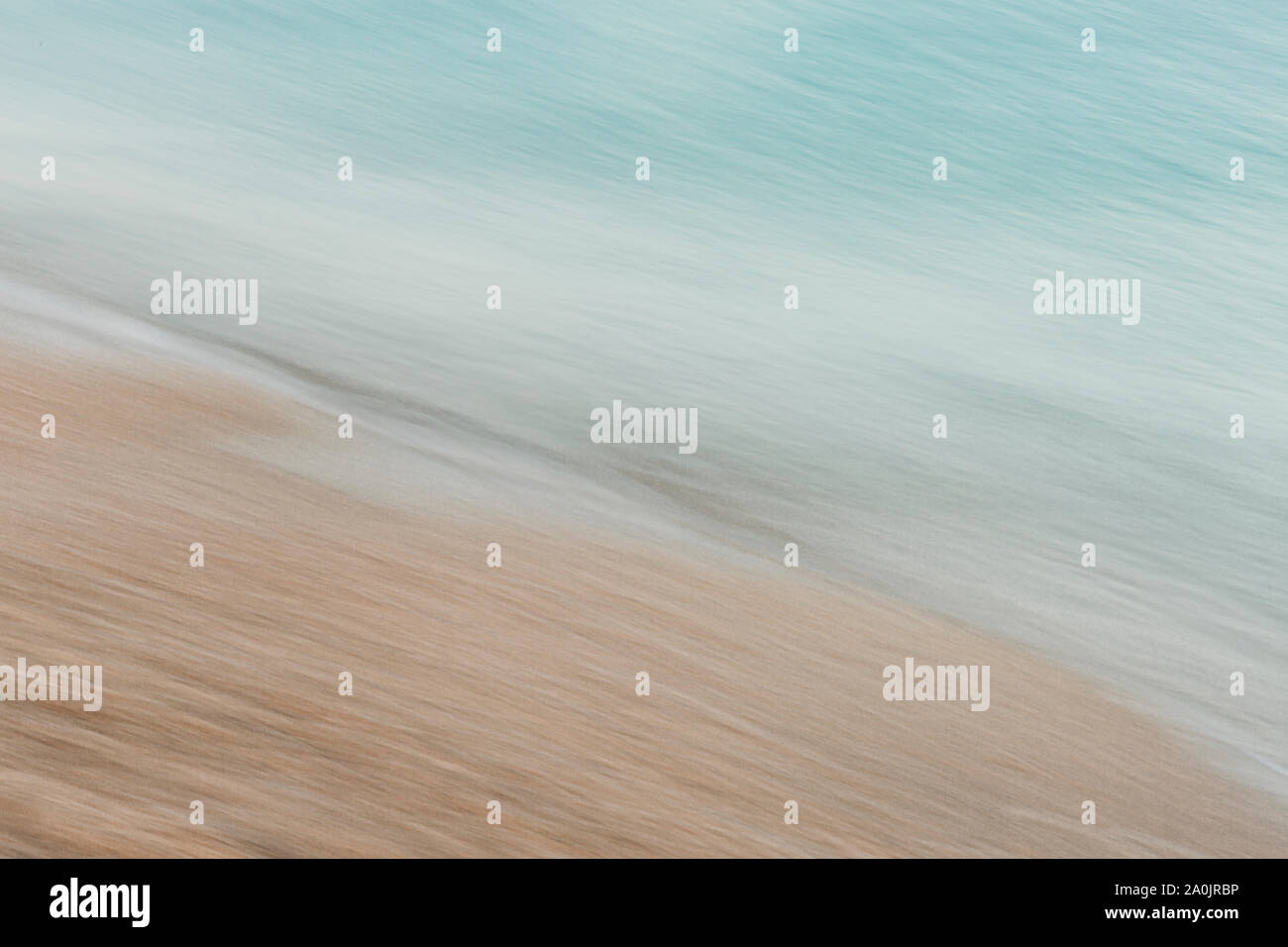 Abstract Close-Up View of Ocean and Beach Stock Photo - Alamy