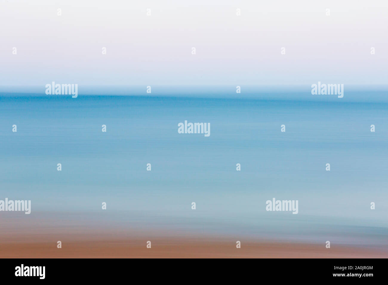 Abstract View of Ocean and Beach Stock Photo - Alamy