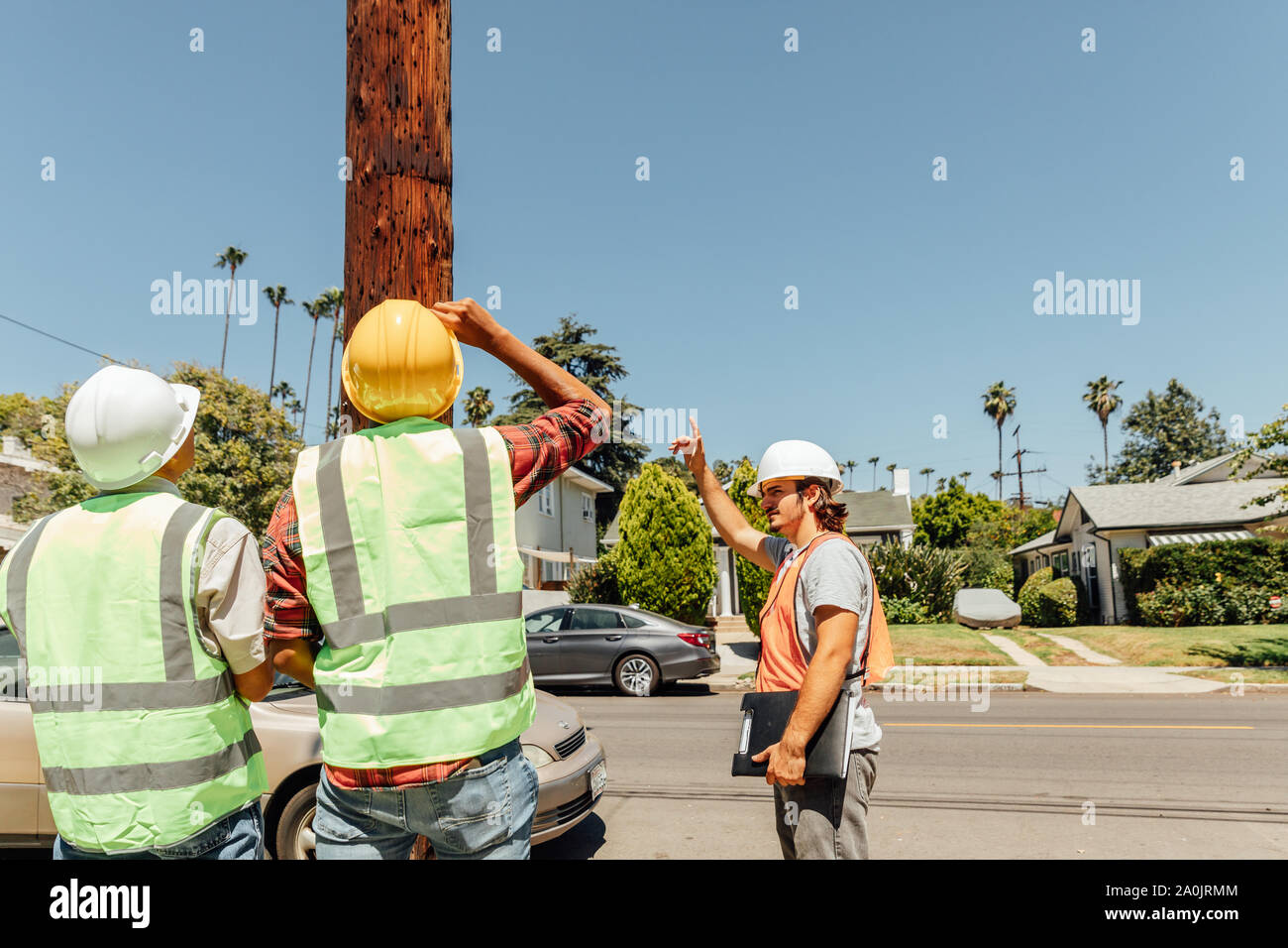 Construction crew residential hi-res stock photography and images - Alamy