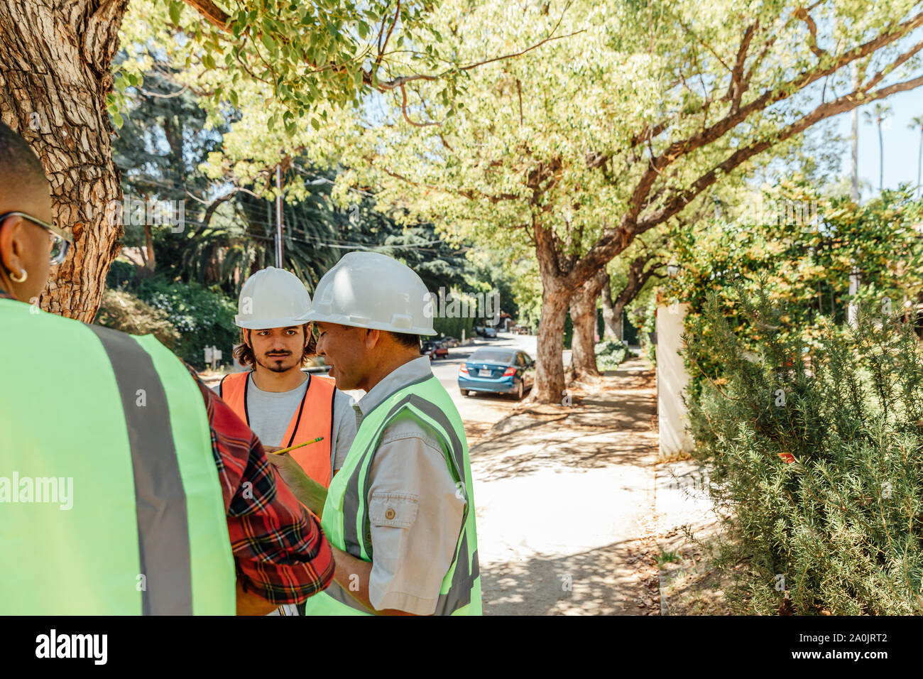 Working on a job site Stock Photo - Alamy