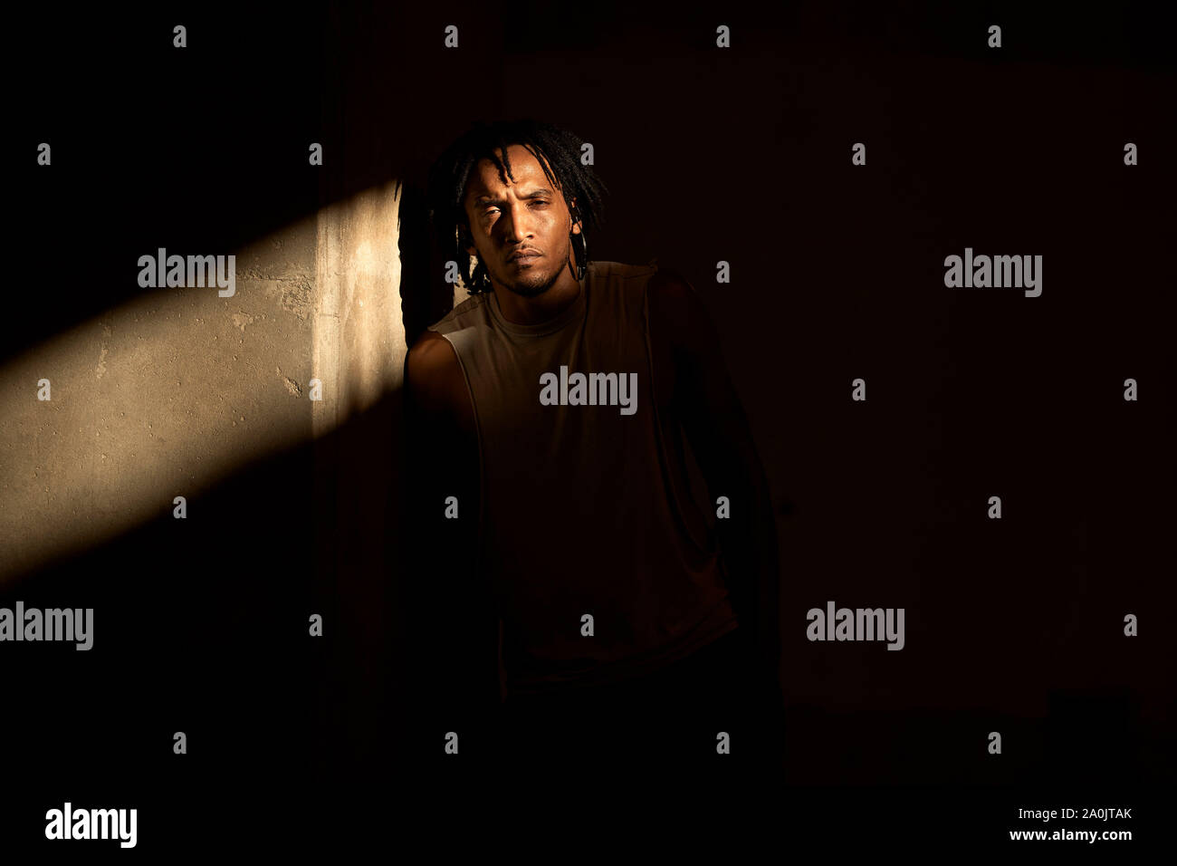 Dramatic man portrait hi-res stock photography and images - Alamy