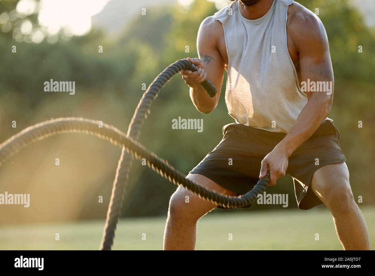 Battle ropes hi-res stock photography and images - Alamy