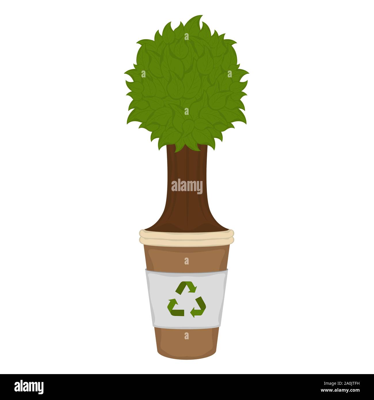 Recycling plant cup Cut Out Stock Images & Pictures - Alamy