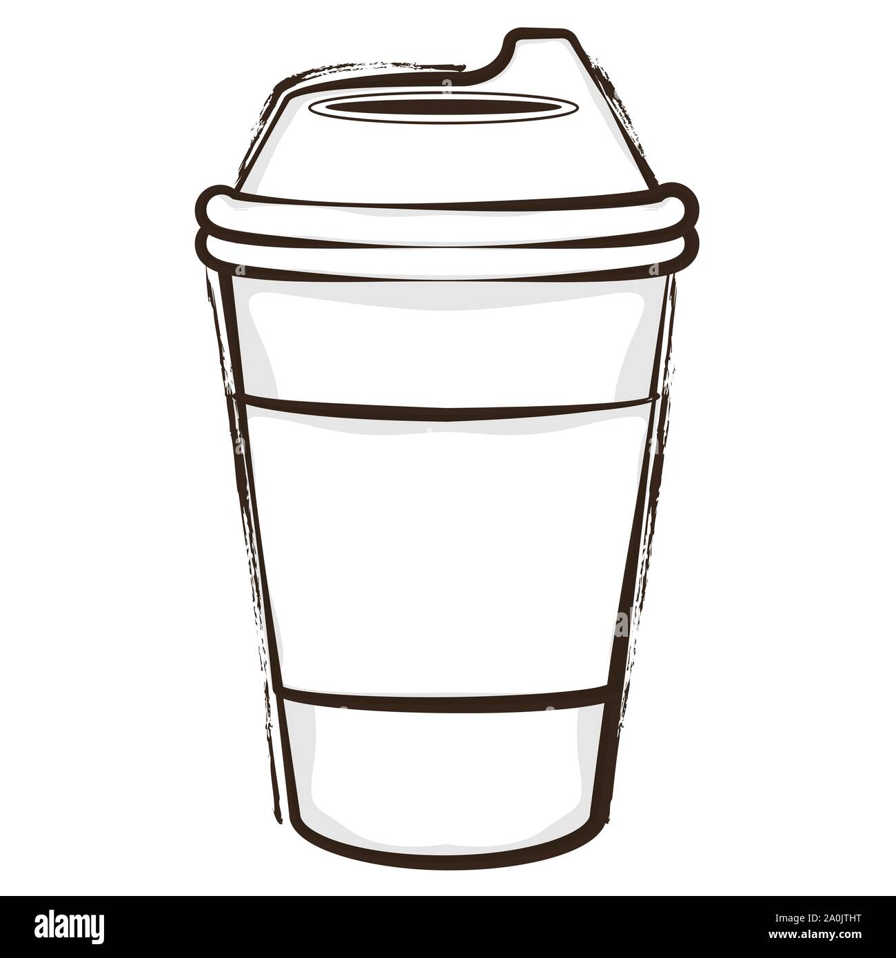 Sketch of a paper glass - Vector illustration Stock Vector Image & Art ...