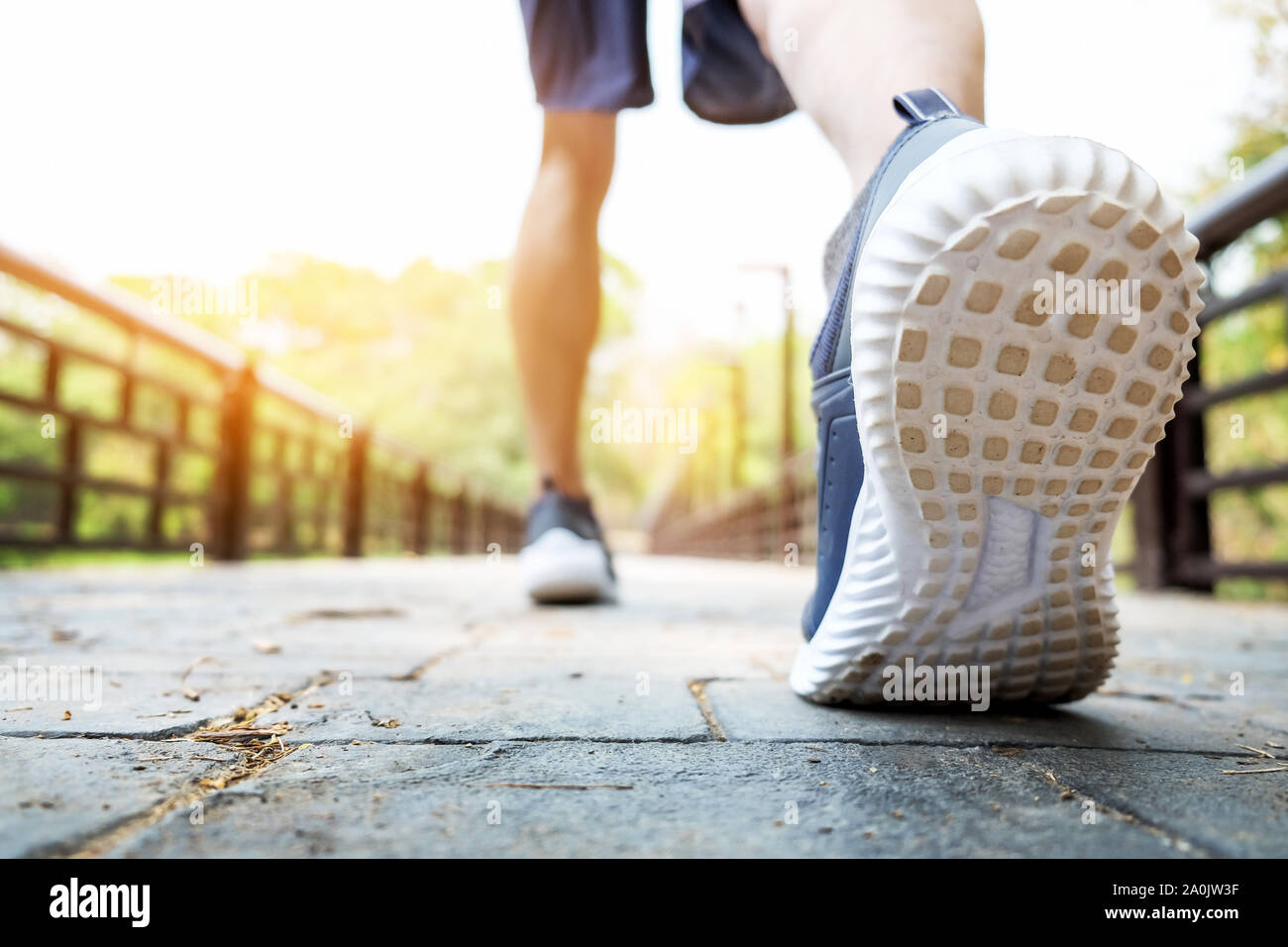 running man. Male runner at sprinting speed training for marathon ...