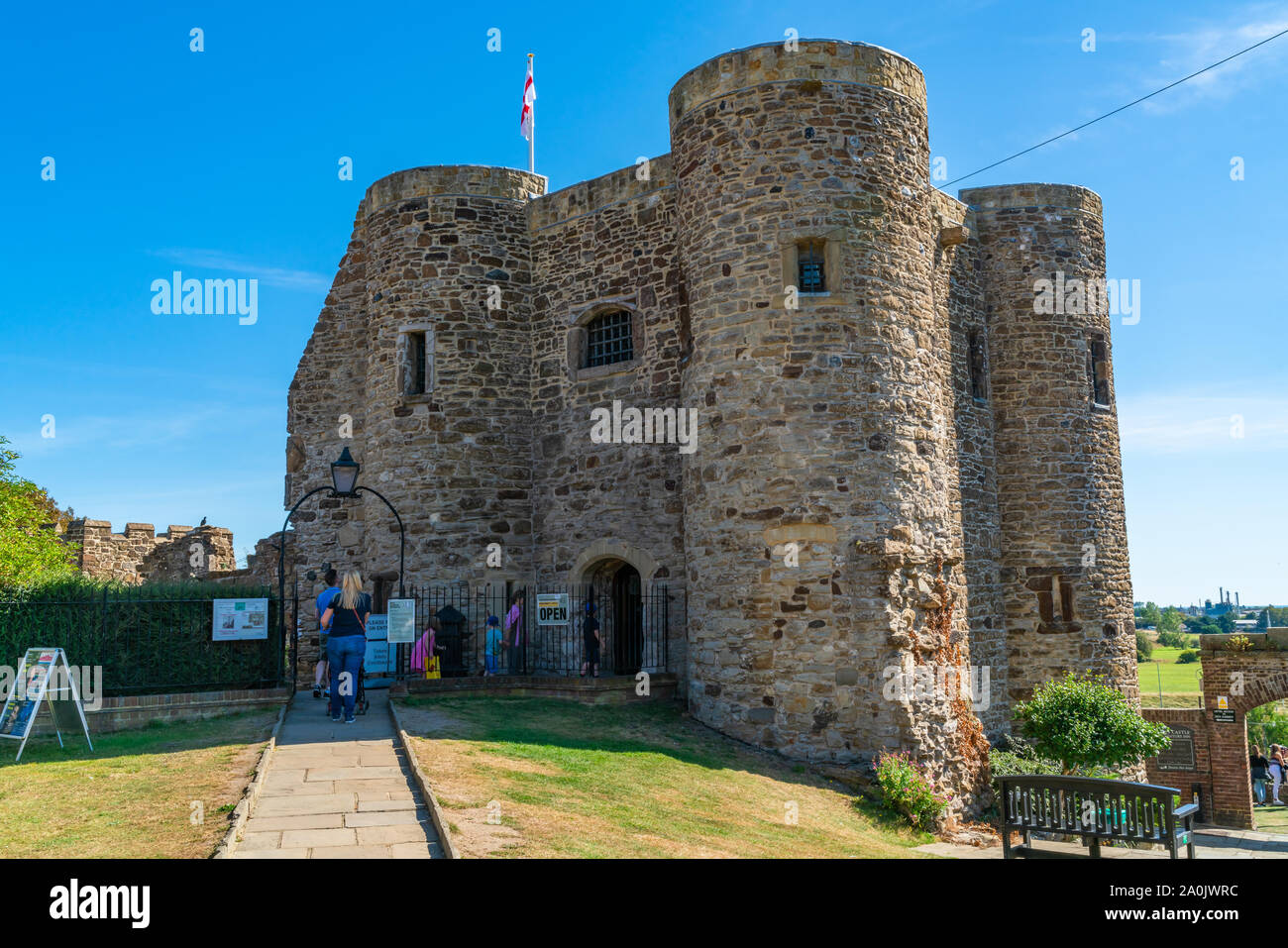 RYE, UK - SEPTEMBER 15, 2019: The 14th-century Ypres Tower, which ...