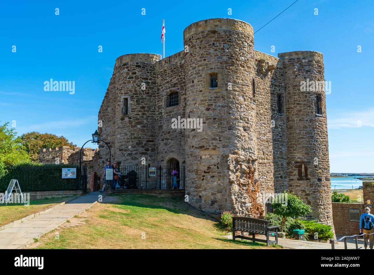RYE, UK - SEPTEMBER 15, 2019: The 14th-century Ypres Tower, which ...