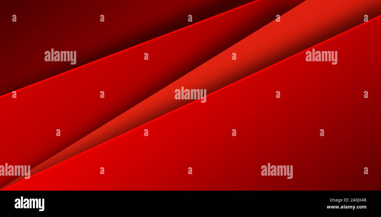 Red color abstract background illustration, copy space banner Stock ...